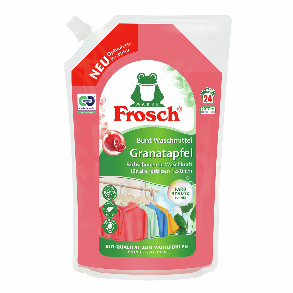 Frosch Granatapfel Bunt-Waschmittel 24WL