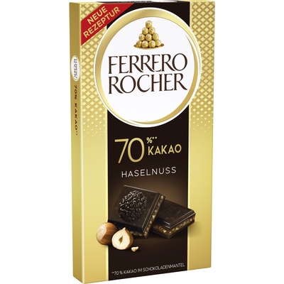 Ferrero Rocher Haselnuss Tafel 70 % Kakao 90g | Selgros