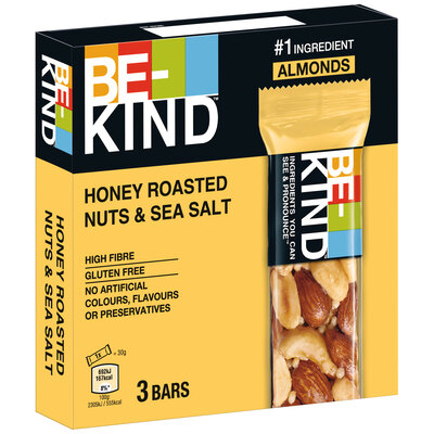 BE-KIND Honey Roasted Nuts & Seasalt Multipack 3er