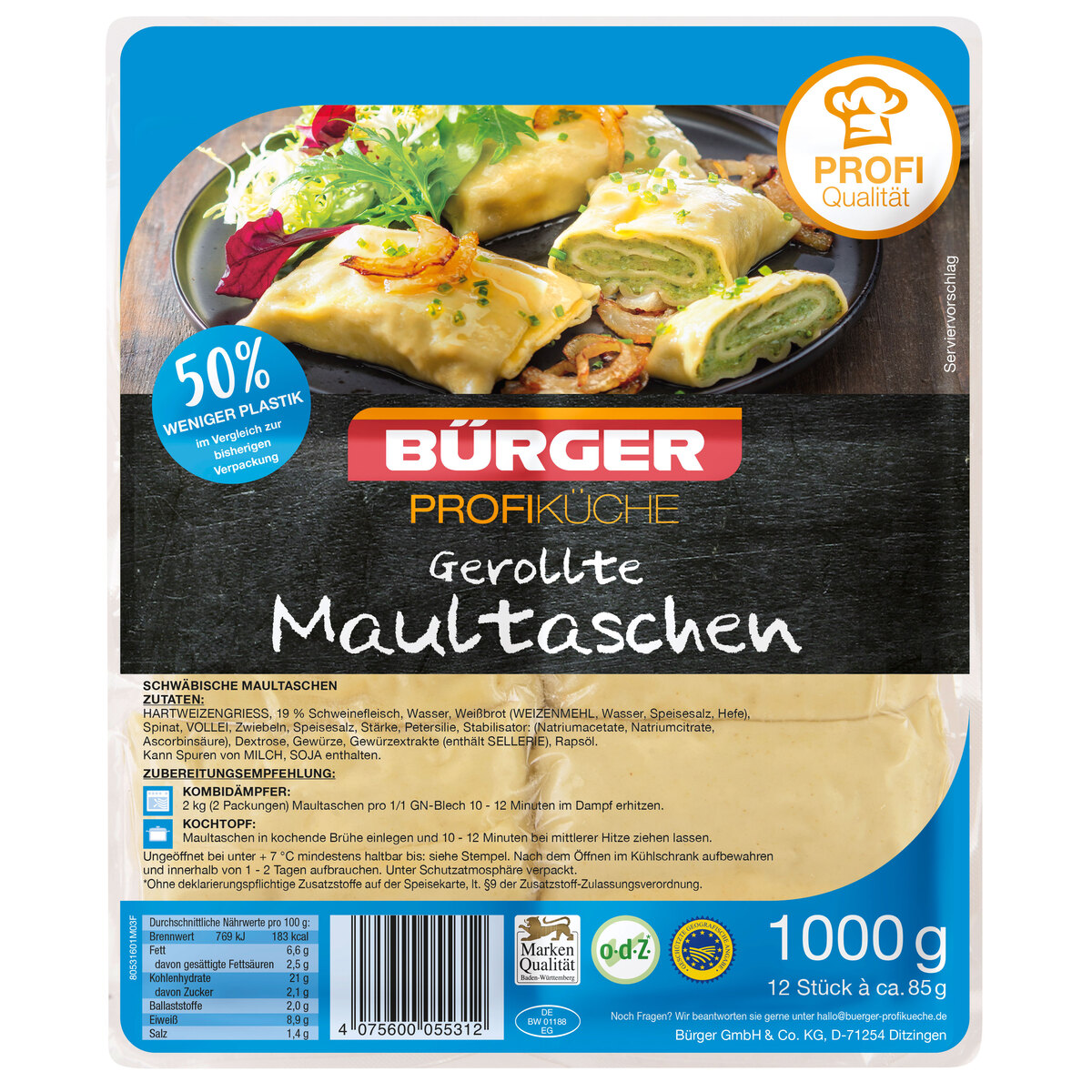 Maultaschen frisch 1 kg