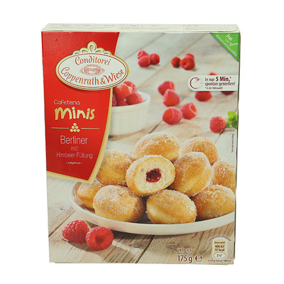 Mini-Berliner mit Himbeerfüllung TK 175g (14St) | Selgros