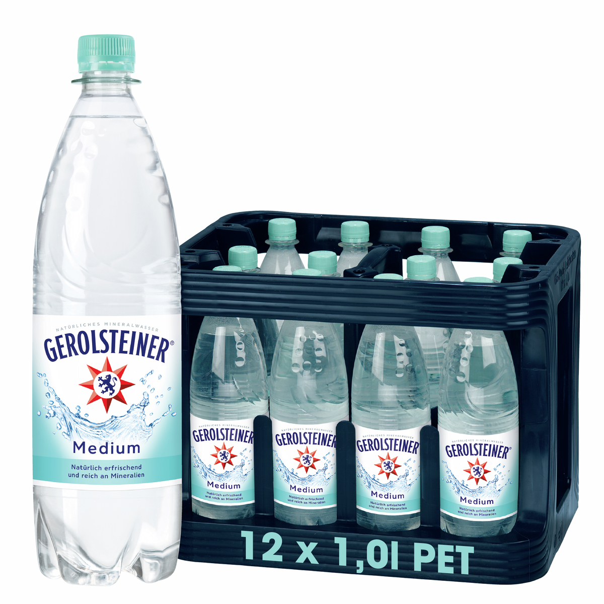 Gerolsteiner Mineralwasser Medium 1L