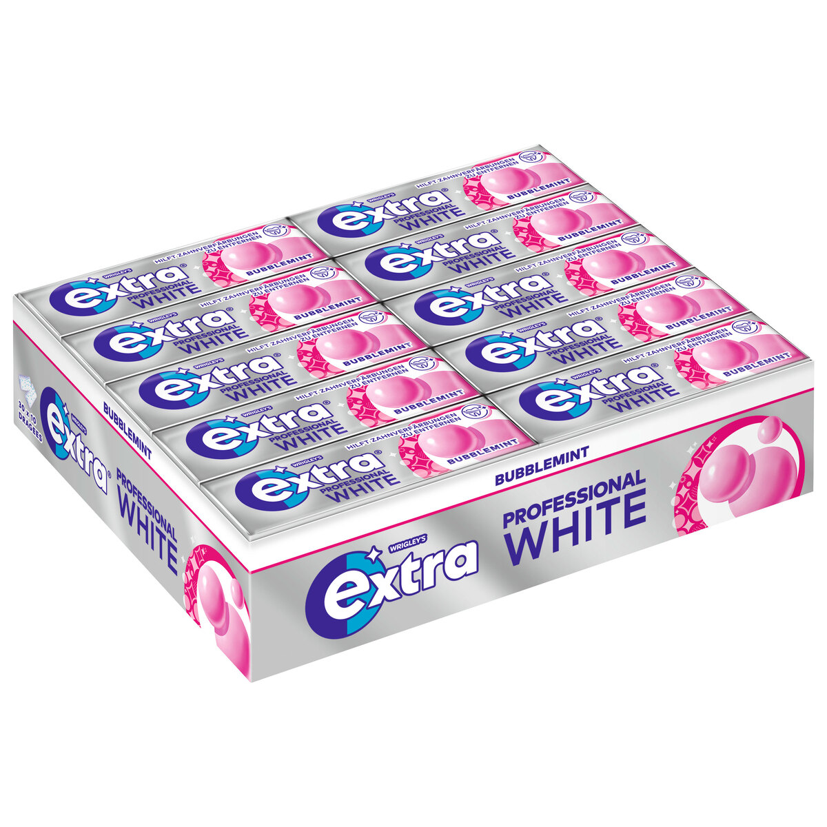 Extra® Professional White Bubblemint 10St