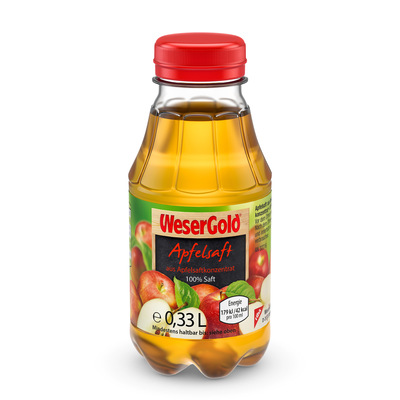 Wesergold Apfelsaft PET DPG 0,33L