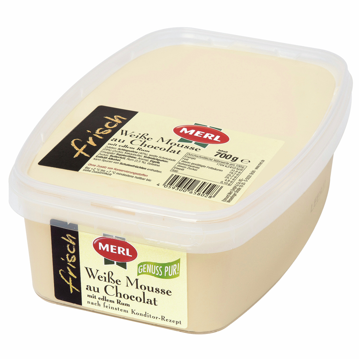 Merl Weiße Mousse Chocolat frisch 700g