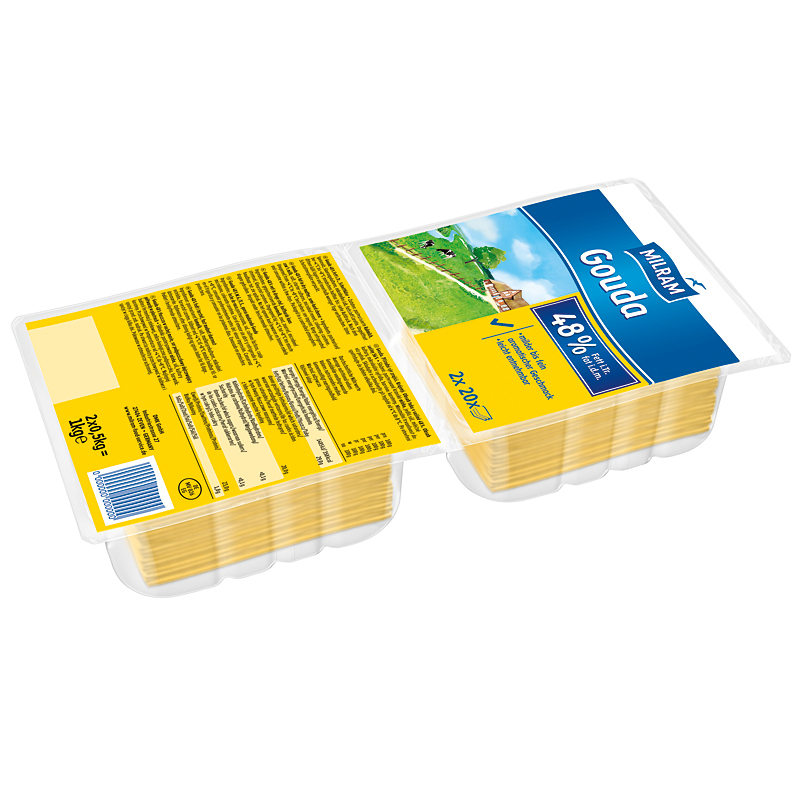 Gouda Scheiben 48% frisch 40x25g