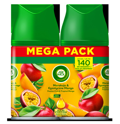 AIR WICK REZ.AP.PASSION FRUIT&TROPICAL MANGO 2X250ML | Selgros Romania