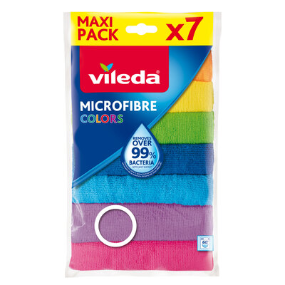 Vileda Microfibre Colors 30x30cm Multi-Pack 7St