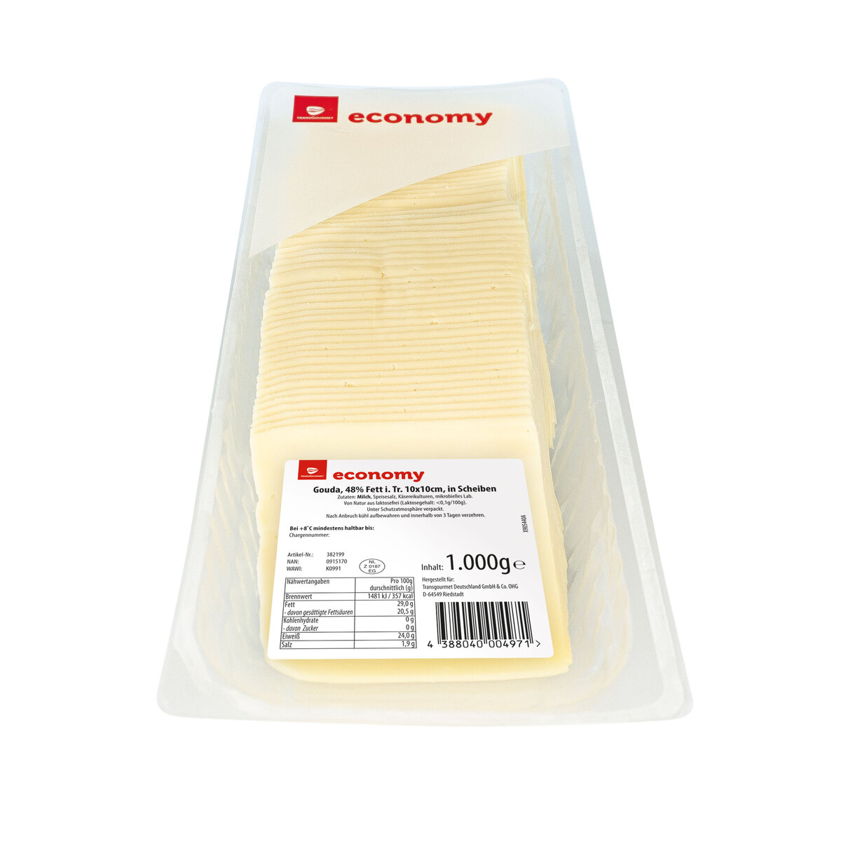 Gouda Scheiben 48% frisch 50x20g