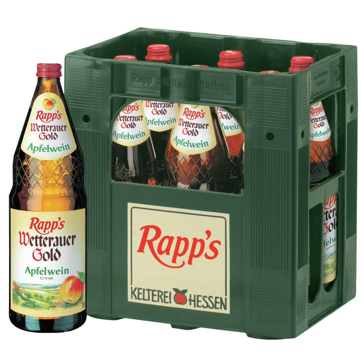 Rapp´s Wetterauer Gold Apfelwein 1L