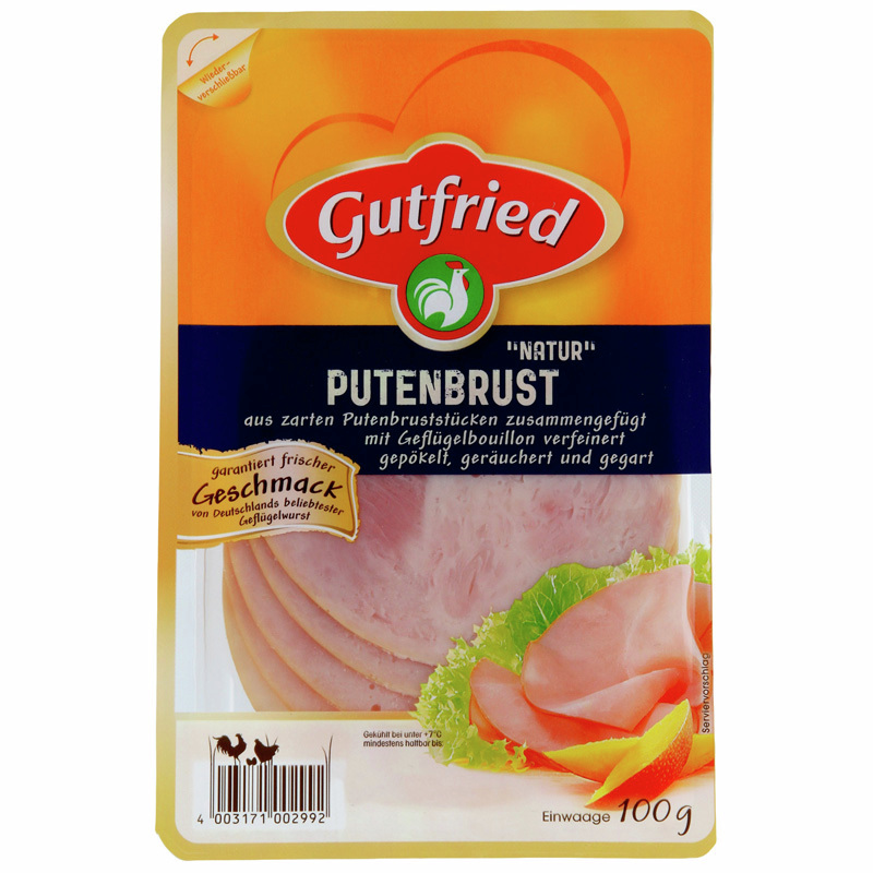 Gutfried Putenbrust Natur frisch 100g