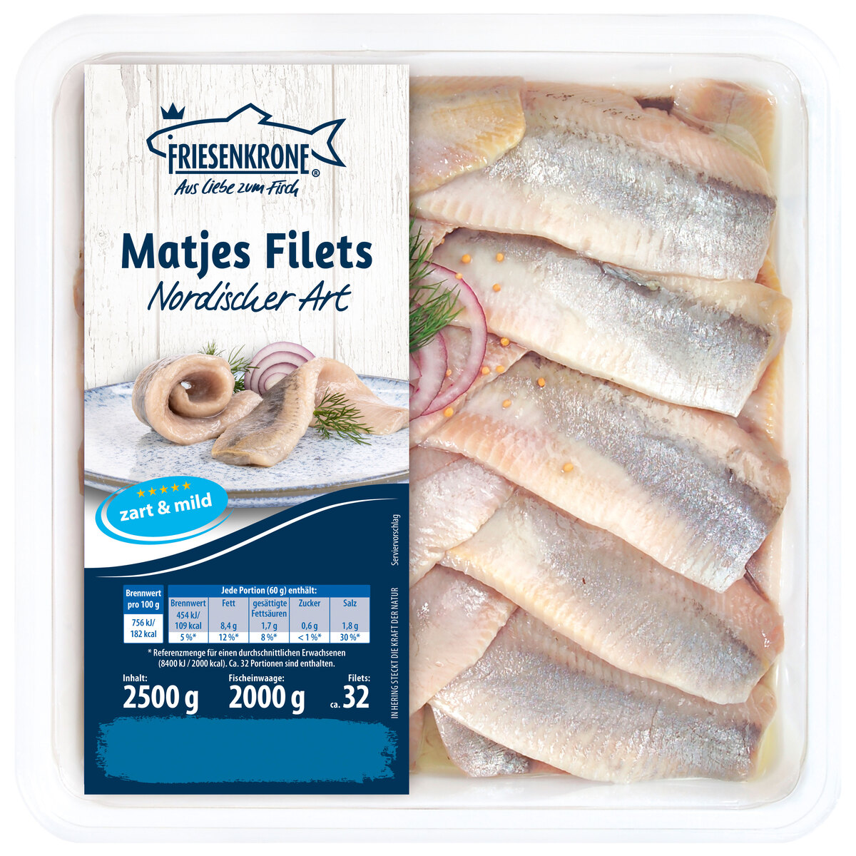 Matjesfilets nach nordischer Art frisch 2,5kg