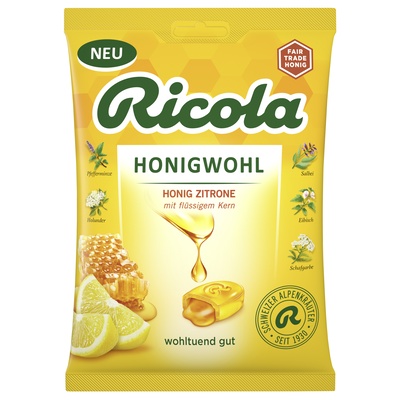 Ricola Honig Zitrone mit Zucker 68g | Selgros